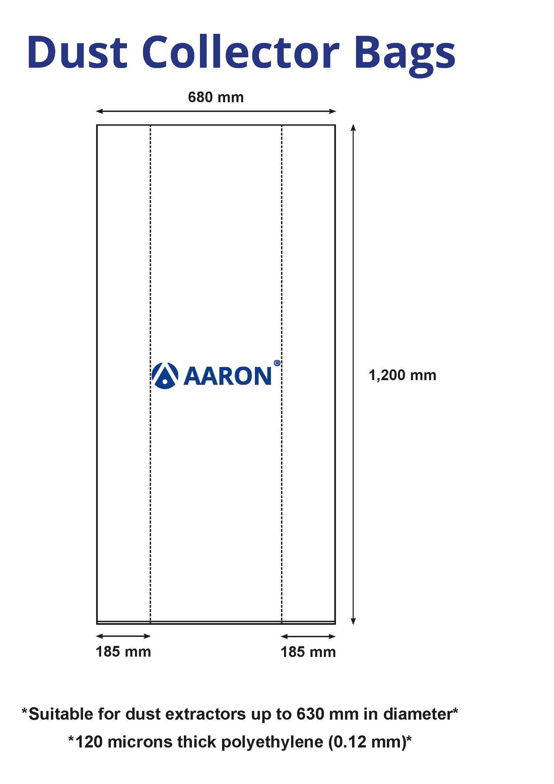 Plastic Dust Collector Bag for 630 mm Diameter – Arborwood Machinery