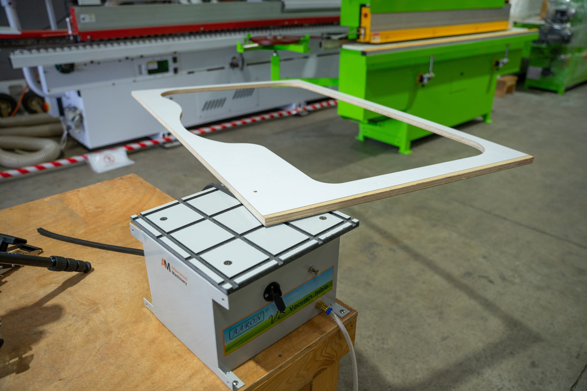 Aaron V8 Vacuum Table - Pneumatic Workpiece Holding – Arborwood Machinery
