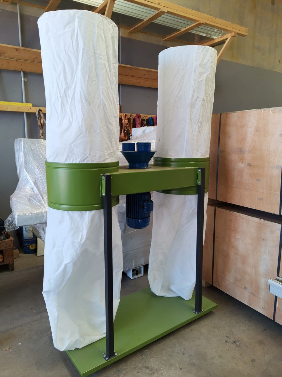 Dust Collector - Twin Bag - 4HP 3kW Three-Phase and Single-Phase Power ...